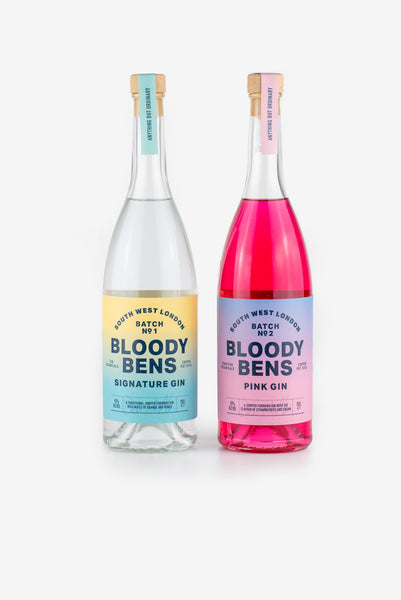 Double Gin Pack: A bottle of Signature Gin and Pink Gin | BloodyBens